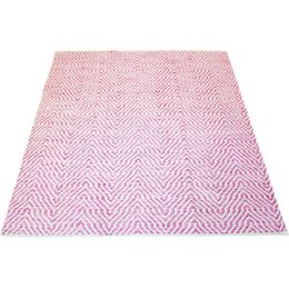 Teppich Andas "Hanno" Teppiche Gr. B/L: 160 cm x 230 cm, 7 mm, 1 St., pink Baumwollteppiche