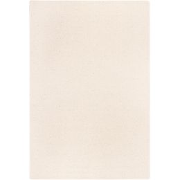 Wollteppich my home "Kajo" Teppiche Gr. B/L: 133 cm x 190 cm, 9,5 mm, 1 St., beige (creme) Schurwollteppiche