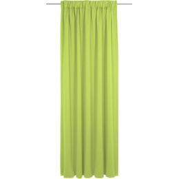 Vorhang WIRTH "Dim out" Gardinen Gr. 355 cm, Multifunktionsband, 142 cm, grün (limone) Schlafzimmergardinen