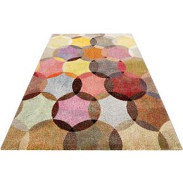 Teppich Esprit "Modernina" Teppiche Gr. B/L: 160 cm x 225 cm, 13 mm, 1 St., bunt (bunt, rot) Esszimmerteppiche