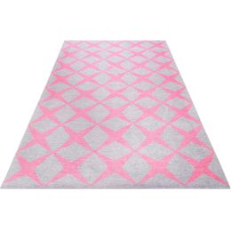 Teppich Esprit "Caledon" Teppiche Gr. B/L: 160 cm x 230 cm, 6 mm, 1 St., rosa (rosa, sand) Esszimmerteppiche besonders weiche Haptik, Wohnzimmer