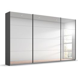 Schwebetürenschrank Rauch "Oracle" Schränke Gr. B/H/T: 315 cm x 210 cm x 62 cm, mit zusätzlichem Zubehör, 3 St., grau (graumetallic) Schwebetürenschränke und Schiebetürenschränke Bestseller