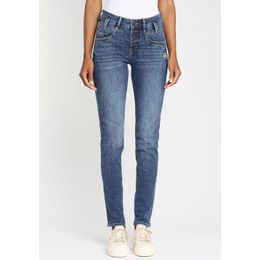 Slim-fit-Jeans Gang "94CARLI" Gr. 31 (40), N-Gr, blau (light blue) Damen Jeans Röhrenjeans