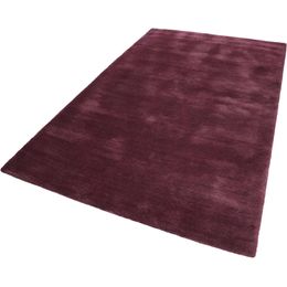 Teppich Esprit "Loft" Teppiche Gr. B/L: 80 cm x 150 cm, 20 mm, 1 St., rot (bordeau) Esszimmerteppiche