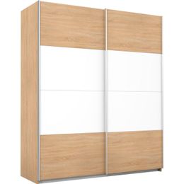 Schwebetürenschrank Rauch "Quadra" Schränke Gr. B/H/T: 181 cm x 210 cm x 62 cm, 2 St., weiß (struktureichefarben hell, weiß) Schranksysteme und Schrankserien