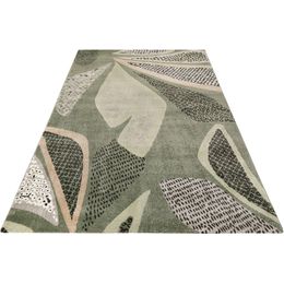 Teppich Esprit "Hazel" Teppiche Gr. B/L: 160 cm x 225 cm, 13 mm, 1 St., grün (grün, hellgrün, dunkelgrün) Esszimmerteppiche