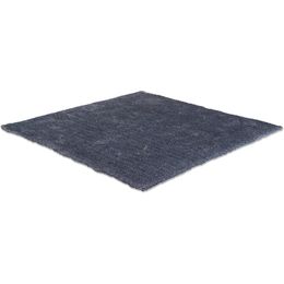 Hochflor-Teppich Tom Tailor HOME "Soft" Teppiche Gr. B/L: 65 cm x 135 cm, 35 mm, 1 St., grau (anthrazit) Esszimmerteppiche