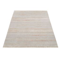 Teppich OCI DIE TEPPICHMARKE "FARBEN MASTER" Teppiche Gr. B/L: 65 cm x 130 cm, 8 mm, 1 St., beige (natur) Esszimmerteppiche