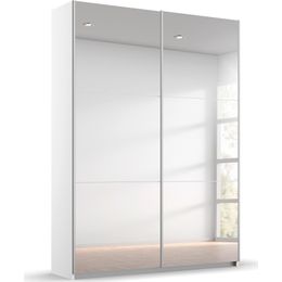 Schwebetürenschrank Rauch "Reflect" Schränke Gr. B/H/T: 131 cm x 210 cm x 59 cm, 2 St., weiß (alpinweiß) Schwebetürenschränke und Schiebetürenschränke