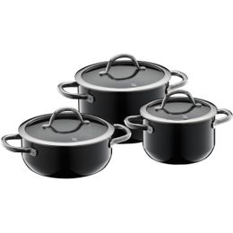 Topf-Set WMF "Fusiontec Inspire" Töpfe schwarz Topfsets