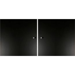 Türfront HAMMEL FURNITURE "Mistral Kubus 065, Tür passend zur Sideboard & Bücherregal" Schranktüren Gr. B/H/T: 32 cm x 33 cm x 1,7 cm, schwarz Hammel Furniture