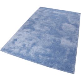 Hochflor-Teppich Esprit "Relaxx" Teppiche Gr. B/L: 120 cm x 170 cm, 25 mm, 1 St., blau Esszimmerteppiche