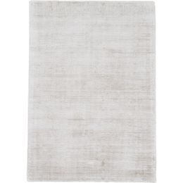 Teppich CarpetFine "Ava Viskoseteppich" Teppiche Gr. B/L: 140 cm x 200 cm, 13 mm, 1 St., beige (creme) Esszimmerteppiche Seidenoptik, leichter Glanz, auch als Läufer erhältlich