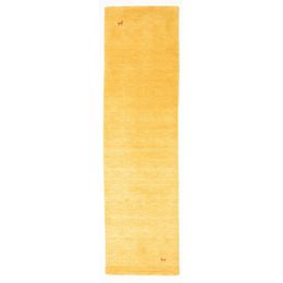 Läufer morgenland "GABBEH ASTERIA" Teppiche Gr. B/L: 80 cm x 300 cm, 18 mm, 1 St., goldfarben Teppichläufer
