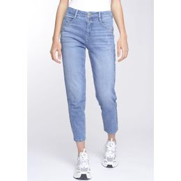 Mom-Jeans Gang "94ORA" Gr. 28 (36), N-Gr, blau (vintage crush (blue used)) Damen Jeans 5-Pocket-Jeans Mom