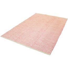 Teppich Home Affaire "Jaron" Teppiche Gr. B/L: 160 cm x 230 cm, 7 mm, 1 St., pink Baumwollteppiche