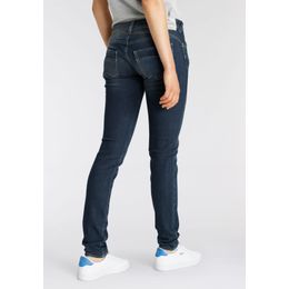 Slim-fit-Jeans Herrlicher "PIPER" Gr. 28, Länge 30, blau (doom 93) Damen Jeans Röhrenjeans