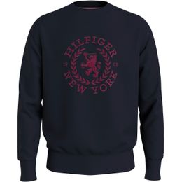 Sweatshirt Tommy Hilfiger "BIG ICON CREST SWEATSHIRT" Gr. XXXL, blau (desert sky) Herren Sweatshirts