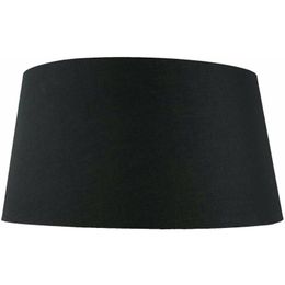 Licht-Erlebnisse - Lampenschirm Stoff Textil konisch 60 cm Schwarz für Stehlampe Pendelleuchte - Schwarz