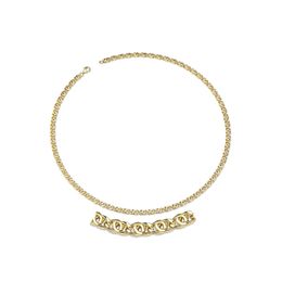 Goldkette Firetti "Schmuck Geschenk Gold 333 Halskette Tigeraugenkette" Halsketten Gr. 45, Gelbgold 333, Breite: 4,1 mm, gelb (gelbgoldfarben) Damen Goldketten
