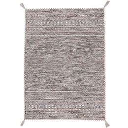 Teppich CarpetFine "Kelim Azizi" Teppiche Gr. B/L: 120 cm x 170 cm, 5 mm, 1 St., beige Baumwollteppiche