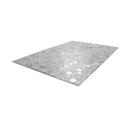 Teppich Kayoom "Spark 210" Teppiche Gr. B/L: 120 cm x 170 cm, 8 mm, 1 St., grau (grau, silber) Esszimmerteppiche