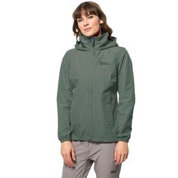 Funktionsjacke Jack Wolfskin "STORMY POINT 2L JKT W" Gr. L (42/44), grün (oliv) Damen Jacken Sportjacken