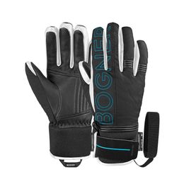 Skihandschuhe Bogner "Ben R-TEXXT" Gr. 10, schwarz (schwarz, blau) Damen Handschuhe Fingerhandschuhe