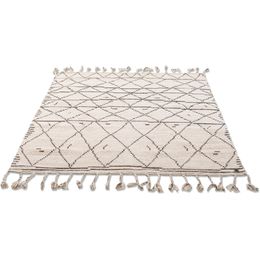 Teppich Tom Tailor HOME "Nomad" Teppiche Gr. B/L: 65 cm x 135 cm, 5 mm, 1 St., beige (natur) Baumwollteppiche