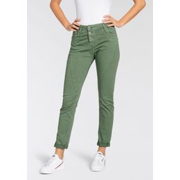 Boyfriend-Hose Please Jeans Gr. XS (34), N-Gr, grün (aloe green) Damen Hosen Röhrenhosen