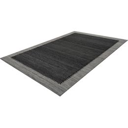 Teppich Calo-deluxe "Roxy 450" Teppiche Gr. B/L: 200 cm x 290 cm, 6 mm, 1 St., grau (anthrazit) Baumwollteppiche