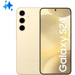 Samsung Smartphone "Galaxy S24 256GB" Mobiltelefone gelb (amber yellow) Smartphone Android