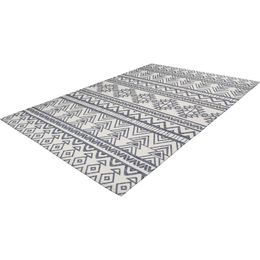 Teppich Calo-deluxe "Rico 505" Teppiche Gr. B/L: 160 cm x 230 cm, 10 mm, 1 St., bunt (anthrazit, elfenbeinfarben) Esszimmerteppiche
