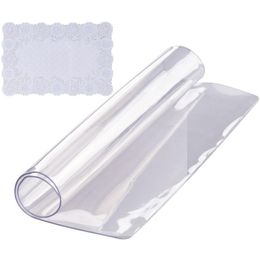 Vevor - Tischfolie Tischschutz Transparent 1,5 mm Dicke, Tischschutz-Folie pvc 916 x 916 mm Quadratische Tischdecke Tischfolie Abwaschbar