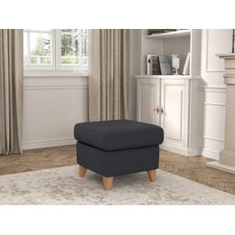 Sit & More Stauraumhocker SIT&MORE "Visby" Hocker Gr. B/H: 58 cm x 48 cm, Soft clean, mit Stauraum, grau (dunkelgrau) Hocker mit Stauraum