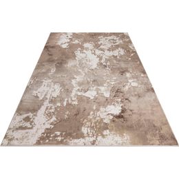 Teppich Andas "Auri" Teppiche Gr. B/L: 160 cm x 230 cm, 12 mm, 1 St., braun Esszimmerteppiche