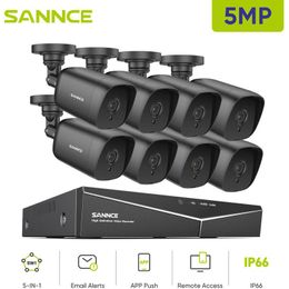 8CH Video Überwachungskamera 5MN dvr 8×5MP Kamera Wasserdichte ir Nachtsicht Fernzugriff Sicherheit Kamera System - SANNCE