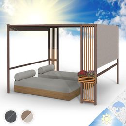 Blumfeldt Pergola, Pavillons Wasserdicht, Stabil & Winterfest, Windichte Aluminium Pergola Freistehend, Terrassenüberdachung Gazebo, Metall-Pavillon mit 1,5W