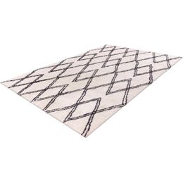 Hochflor-Teppich LEONIQUE "Leasly" Teppiche Gr. B/L: 80 cm x 150 cm, 27 mm, 1 St., beige (elfenbeinfarben) Esszimmerteppiche