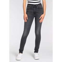 Levi's Skinny-fit-Jeans LEVI'S "721 High rise skinny" Gr. 25, Länge 30, schwarz (black wash) Damen Jeans Röhrenjeans
