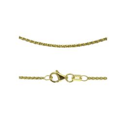 Collierkettchen Firetti "Schmuck Geschenk Gold 333 Halsschmuck Halskette Goldkette Zopfkette" Halsketten Gr. 45, Gelbgold 585, Breite: 1 mm, gelb (gelbgoldfarben> <gelbgoldfarben) Damen Colliers