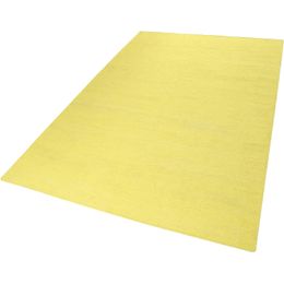 Teppich Esprit "Rainbow Kelim" Teppiche Gr. B/L: 130 cm x 190 cm, 5 mm, 1 St., gelb Baumwollteppiche