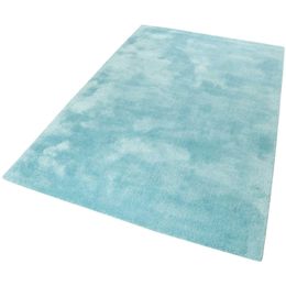 Hochflor-Teppich Esprit "Relaxx" Teppiche Gr. B/L: 120 cm x 170 cm, 25 mm, 1 St., blau (türkis) Esszimmerteppiche
