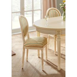 Stuhl Home Affaire "LUIGI" Stühle weiß (weiß lackiert, gruen, gelb) 4-Fuß-Stuhl Esszimmerstuhl Küchenstühle Stühle