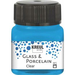 Glass & Porcelain Clear wasserblau 20 ml Künstlerfarben - Kreul