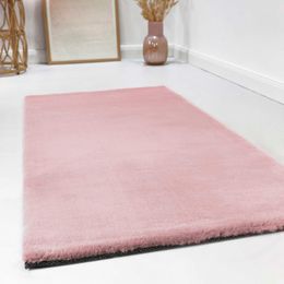 Hochflor-Teppich Esprit "Alice Kunstfell" Teppiche Gr. B/L: 160 cm x 230 cm, 25 mm, 1 St., rosa Esszimmerteppiche