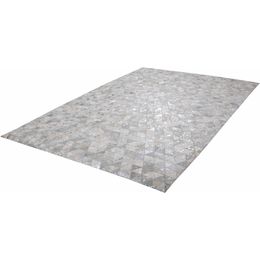 Fellteppich Calo-deluxe "Audra 400" Teppiche Gr. B/L: 80 cm x 150 cm, 8 mm, 1 St., bunt (silberfarben, grau) Esszimmerteppiche