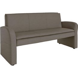 Hockerbank exxpo - SOFA FASHION Hocker Gr. B/H/T: 182 cm x 89 cm x 67 cm, grau (delphin) Polsterbank Polsterbänke Hocker