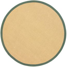 Sisalteppich CarpetFine "Sisal" Teppiche Gr. Ø 160 cm, 5 mm, 1 St., grün Esszimmerteppiche