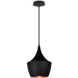 Wottes - Modern Pendelleuchte Metall Hängeleuchte Kugelförmig Lampe für Esszimmer Schlafzimmer Schwarz